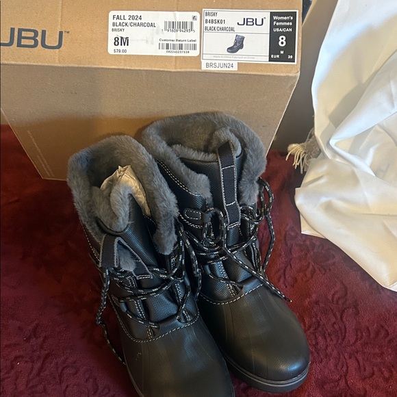 JBU | Shoes | Jbu Black Charcoal Furlined Boots | Poshmark